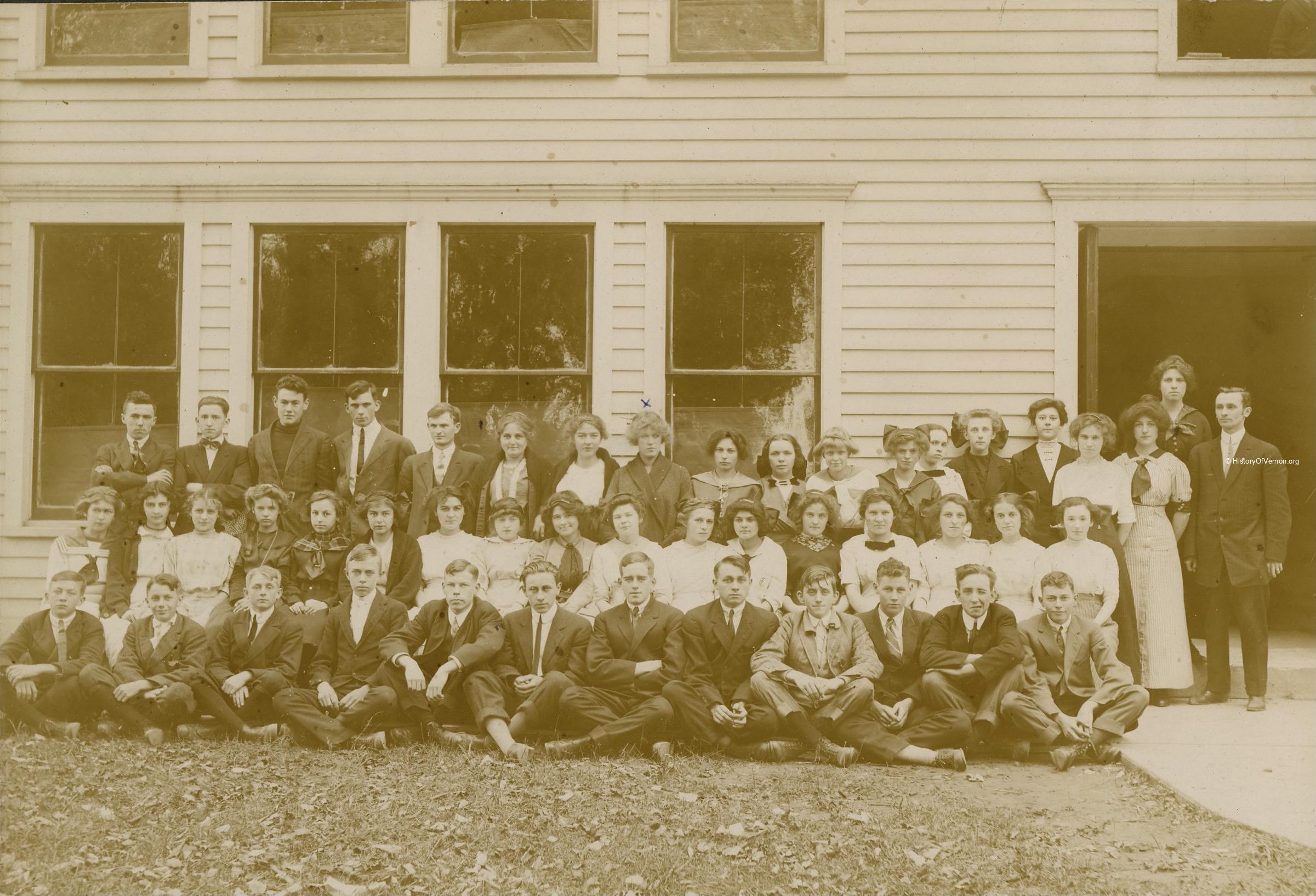 Photo: Vernon HS Class of 1914 - History of Vernon NY